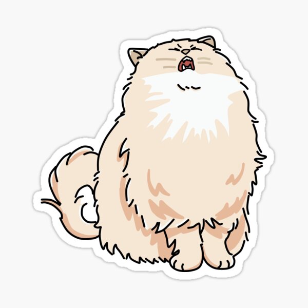 Screaming Cat Stickers | Redbubble