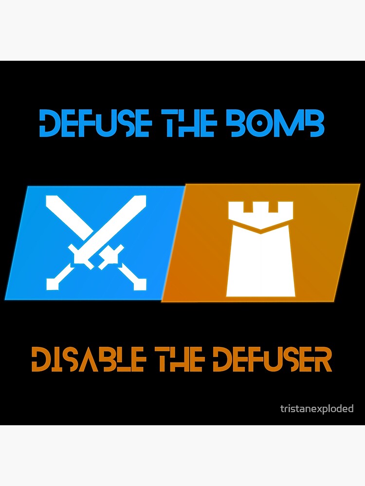 "Attackers vs Defenders" Poster by tristanexploded | Redbubble
