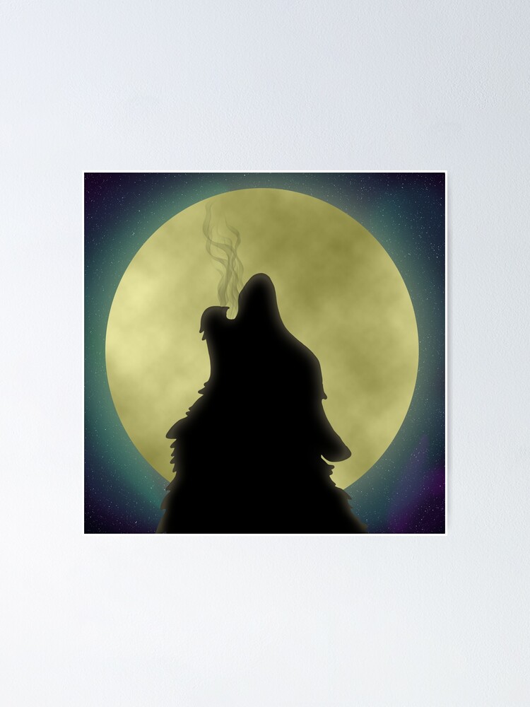 "Wolf Moonlight Howl" Poster by wolves-soul28 | Redbubble
