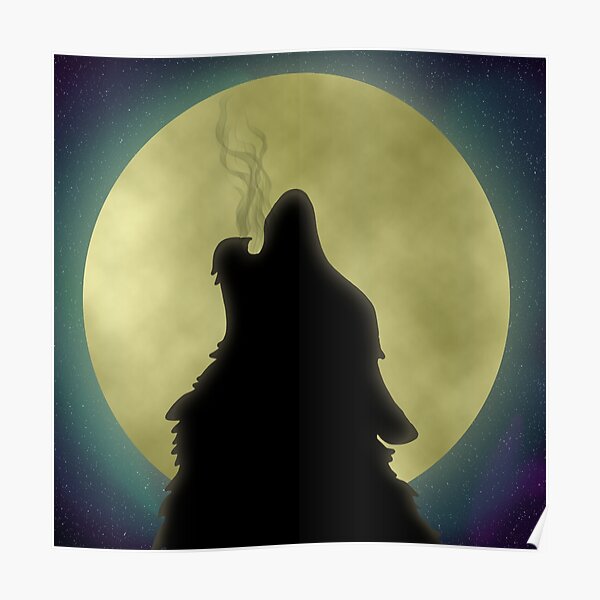 "Wolf Moonlight Howl" Poster by wolves-soul28 | Redbubble