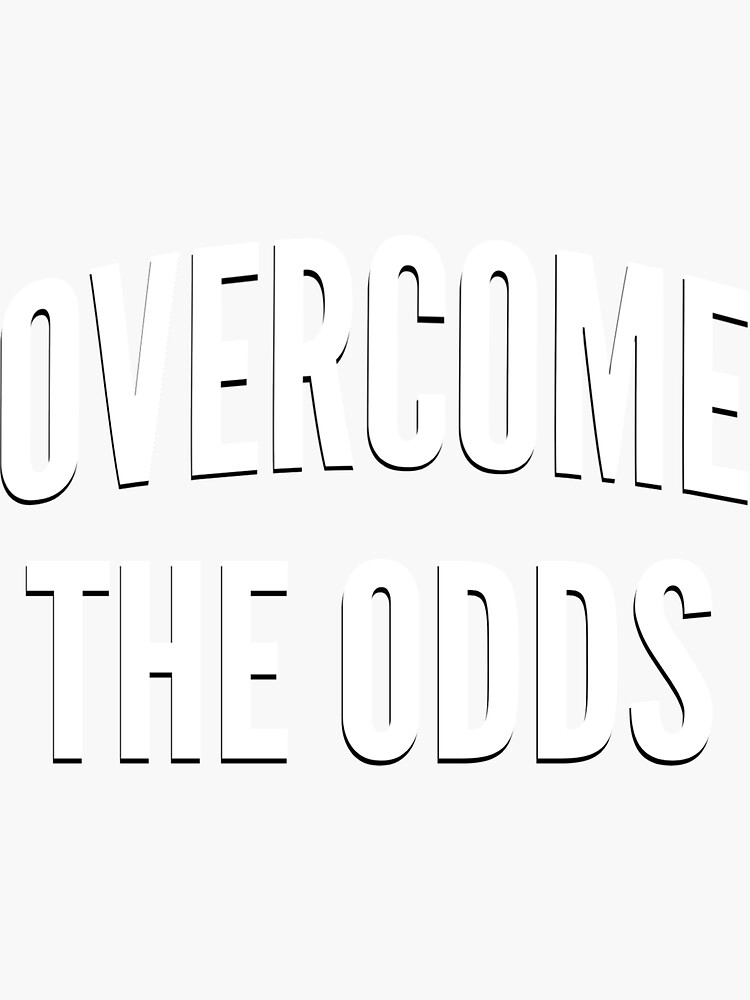 "Overcoming quote" Sticker for Sale by pureheartvision | Redbubble