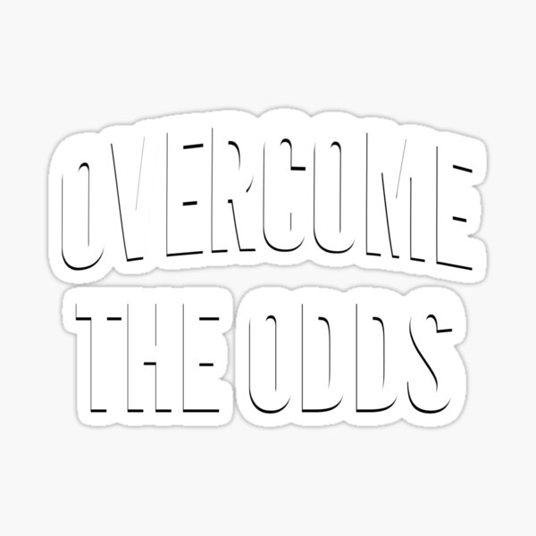 "Overcoming quote" Sticker for Sale by pureheartvision | Redbubble