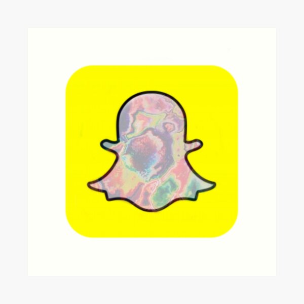 "Trippy snapchat logo" Art Print by Cinam0n | Redbubble