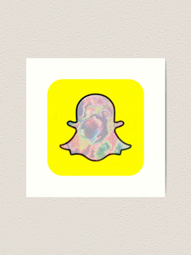 "Trippy snapchat logo" Art Print by Cinam0n | Redbubble