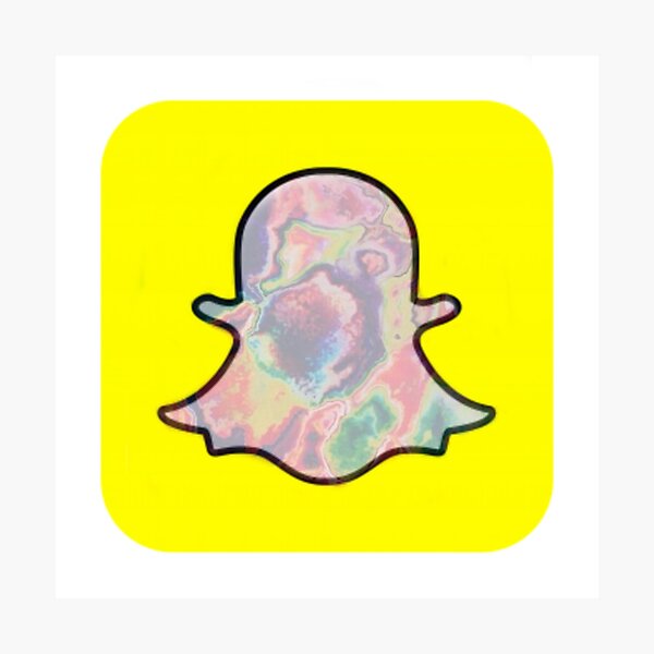 "Trippy snapchat logo" Photographic Print for Sale by Cinam0n | Redbubble