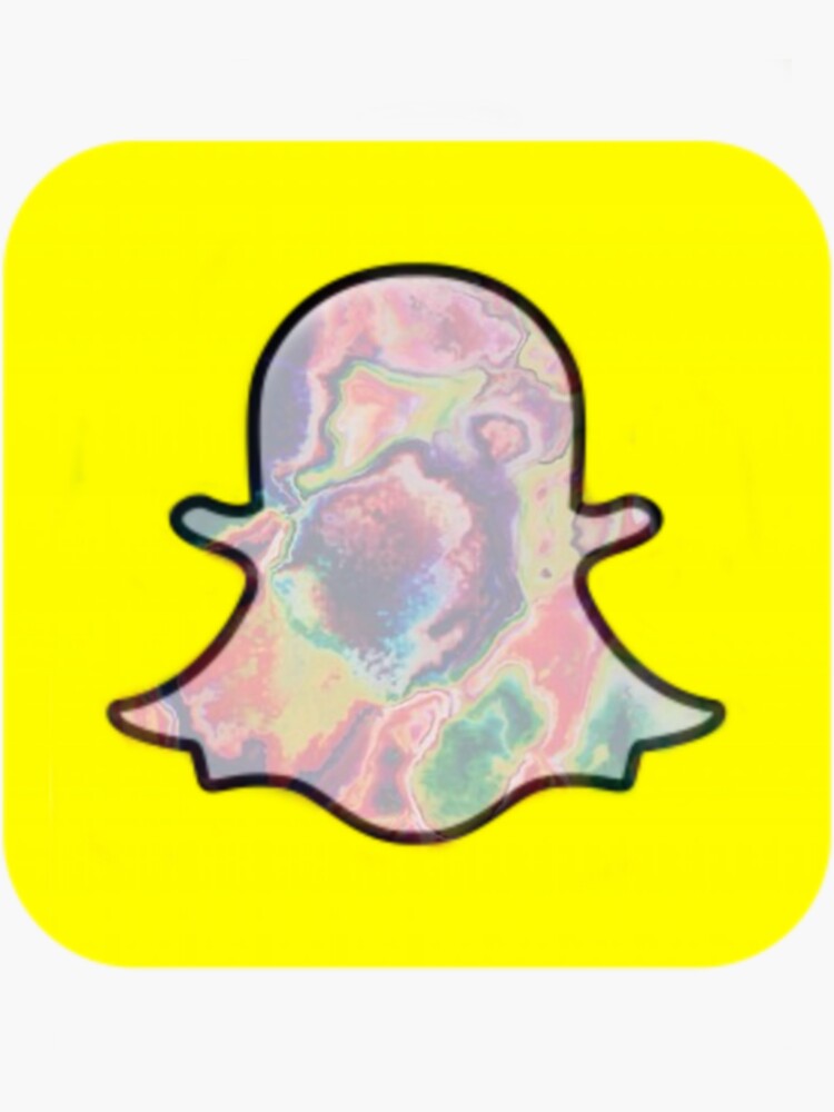 Trippy Snapchat Logo Trippy Snapchat Logo" Sticker For Sale By Cinam0n