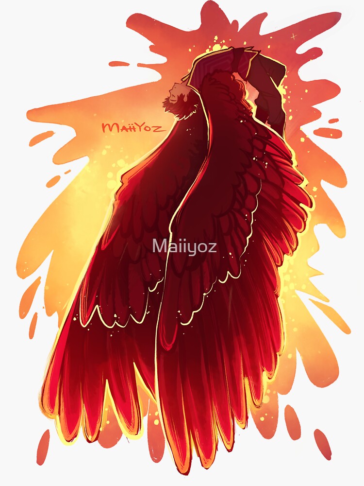 "Manus. Pluma. Volantus." Sticker for Sale by Maiiyoz | Redbubble
