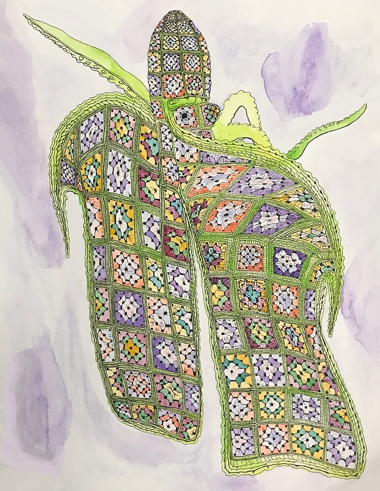 "Afghan Blanket Octopus " by RaLiz | Redbubble