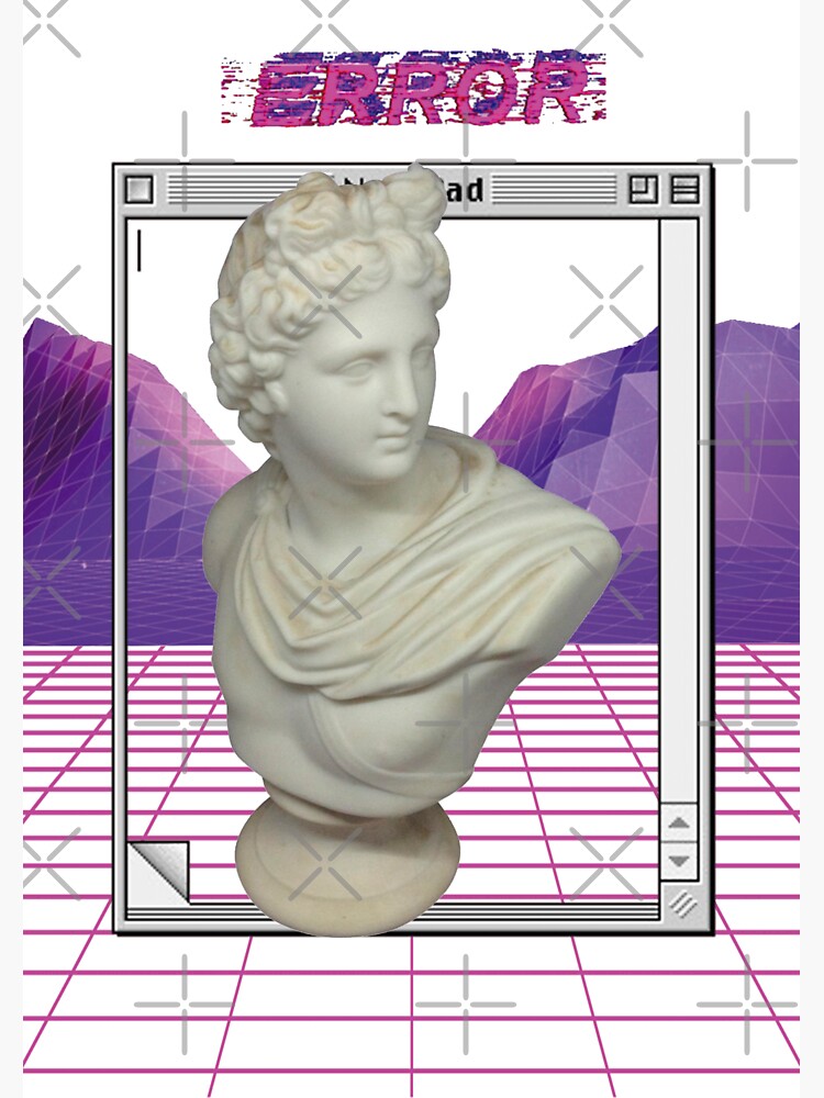 "vaporwave sculpture error" Sticker for Sale by NaturalBornGoth | Redbubble