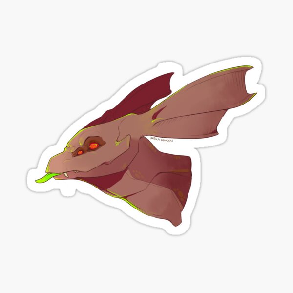 "Blighted Mirror- Flight Rising" Sticker by UmbraDragon | Redbubble