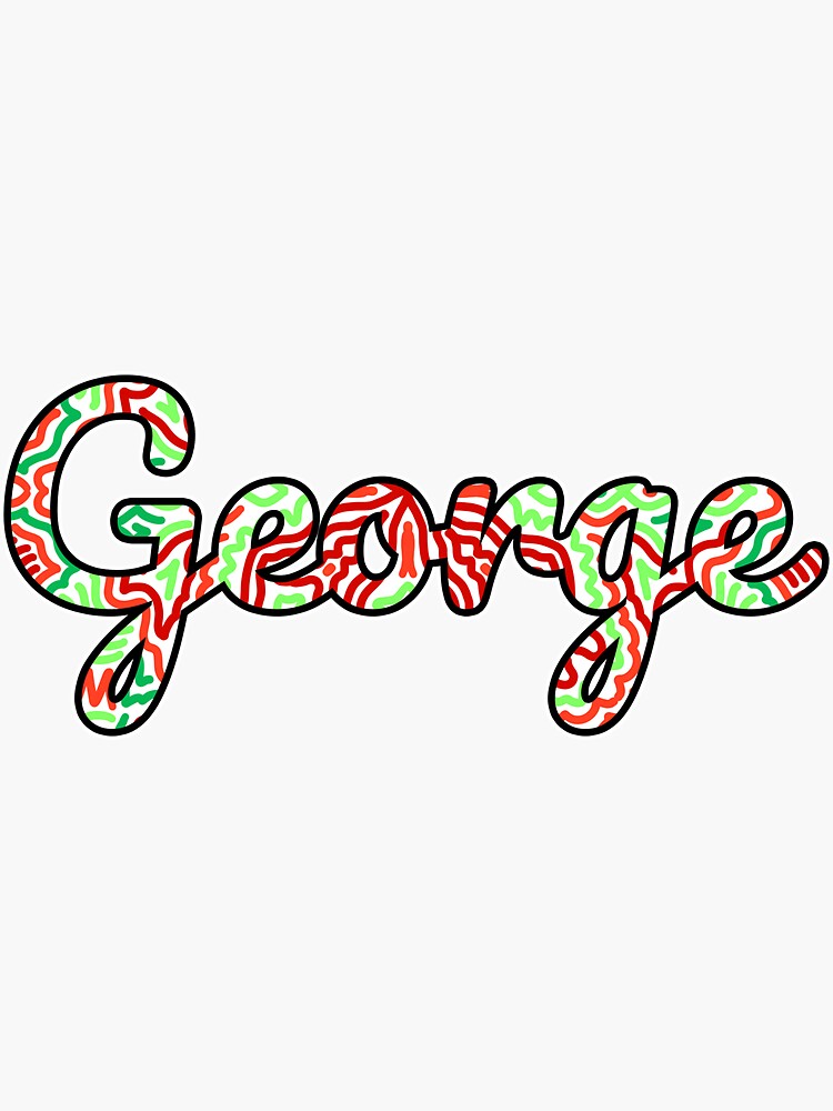 "George Handwritten Name" Sticker by inknames | Redbubble