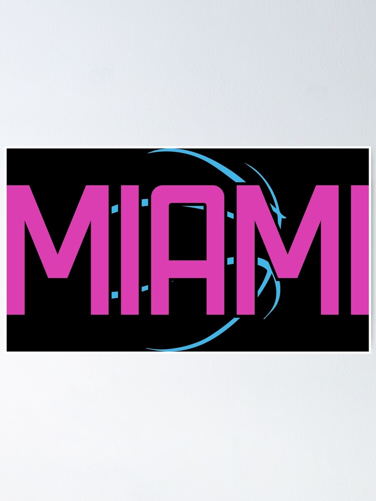 "MIA Vice Basketball" Poster for Sale by NYMSAWAS | Redbubble