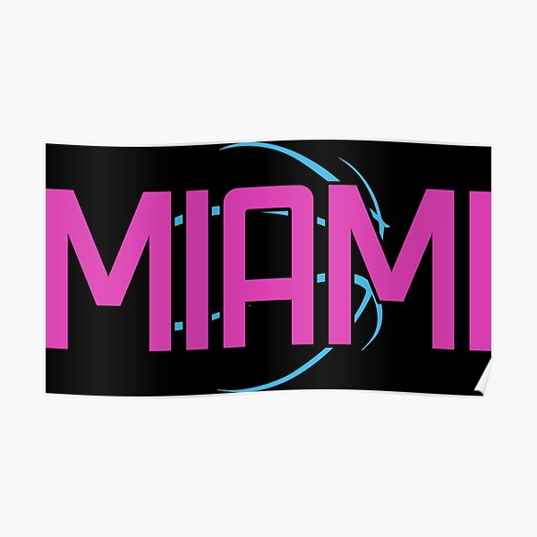 "MIA Vice Basketball" Poster for Sale by NYMSAWAS | Redbubble