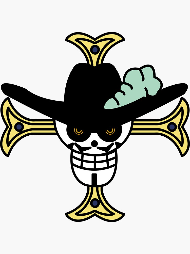 Pegatina «Logotipo de One Piece Mihawk» de Robin- | Redbubble