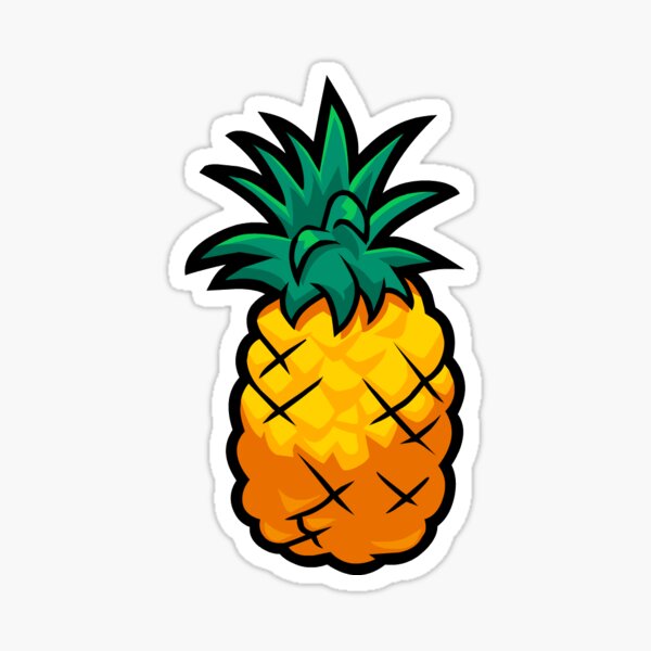 "Pineapple" Sticker for Sale by camilletollett | Redbubble