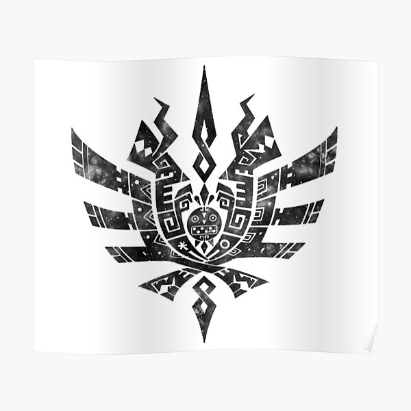 "Monster Hunter 4 Ultimate - Logo (Chrome Design)" Poster for Sale by ...