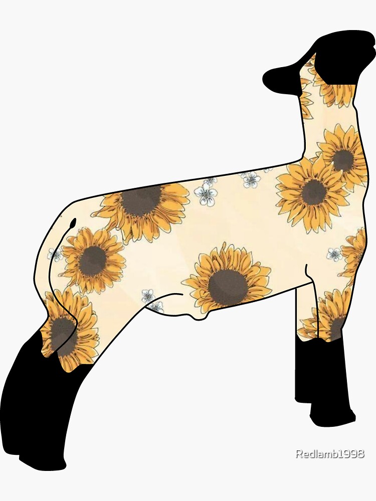 "Show lamb" Sticker for Sale by Redlamb1998 | Redbubble