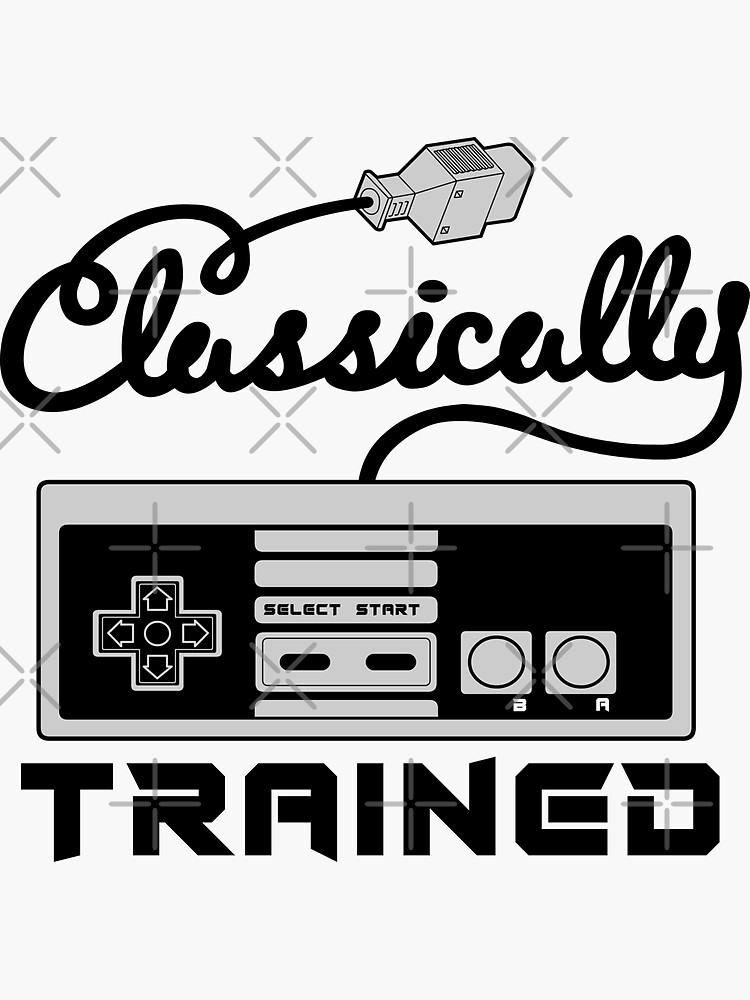 "Classically Trained - 80s Video Games" Sticker for Sale by christopper ...