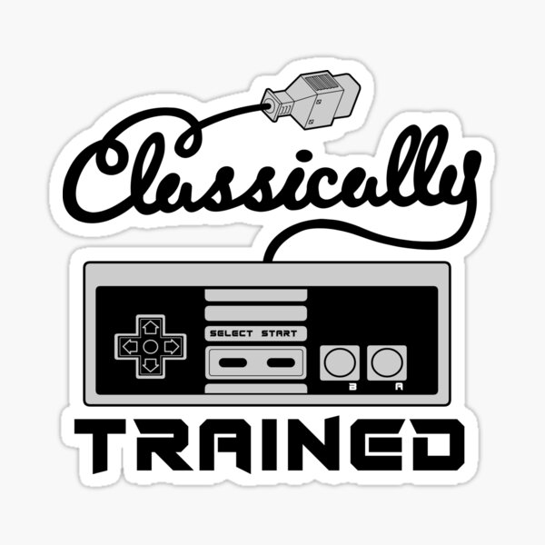 "Classically Trained - 80s Video Games" Sticker for Sale by christopper ...