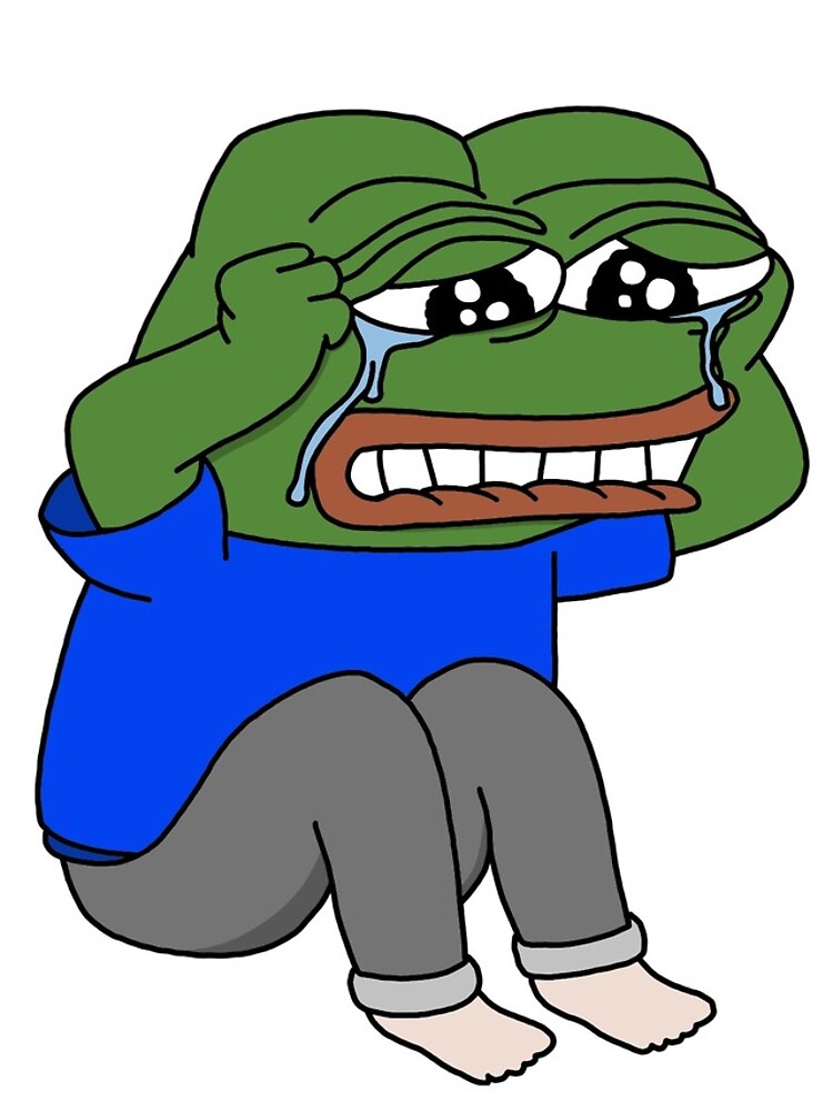 "Sad peepo" iPhone Case for Sale by tritty11 | Redbubble