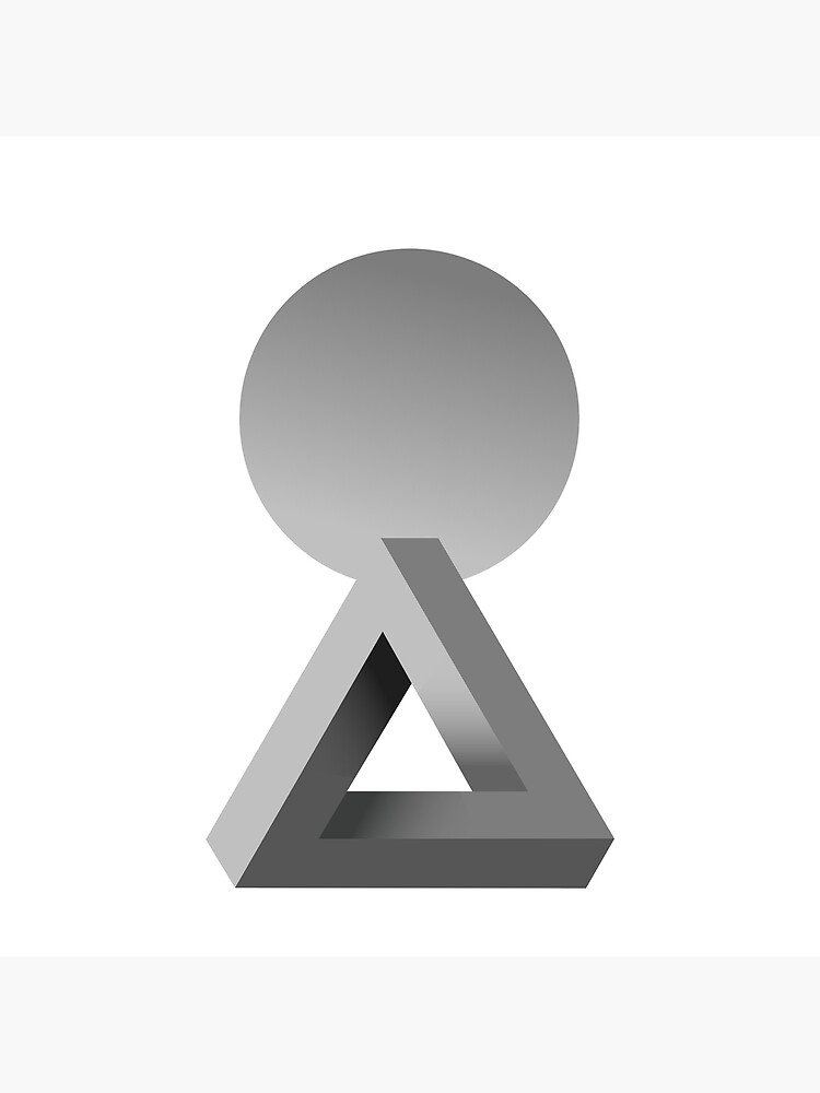 "Think, mini-reflection logo | 3D optical illusion | Omolog" Art Print ...