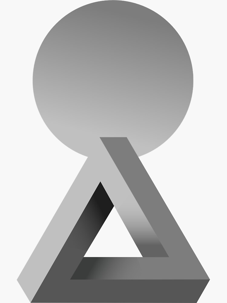 "Think, mini-reflection logo | 3D optical illusion | Omolog" Sticker by ...