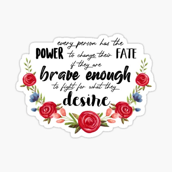 "Change fate" Sticker for Sale by Annaa20 | Redbubble