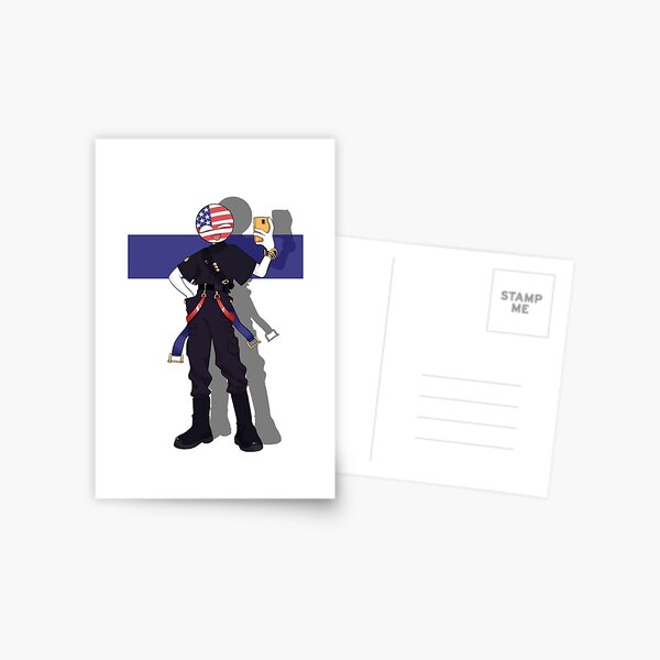 "Countryhumans America" Postcard by splendidshit | Redbubble