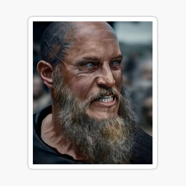 "Ragnar Lothbrok" Sticker by almousa21 | Redbubble