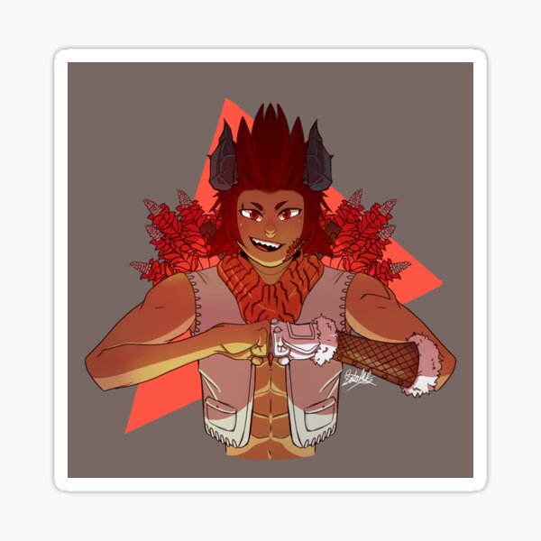 "Spiky fantasy boy" Sticker by Sakaiavem | Redbubble