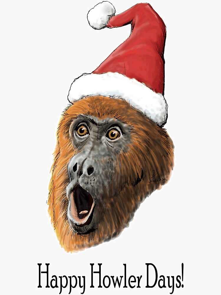 "Happy Howler Days!" Sticker by DancingPencil | Redbubble