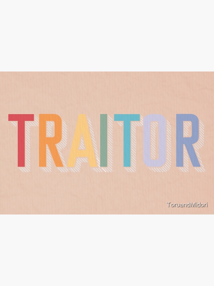 "Traitor - Leaving Card" Poster for Sale by ToruandMidori | Redbubble