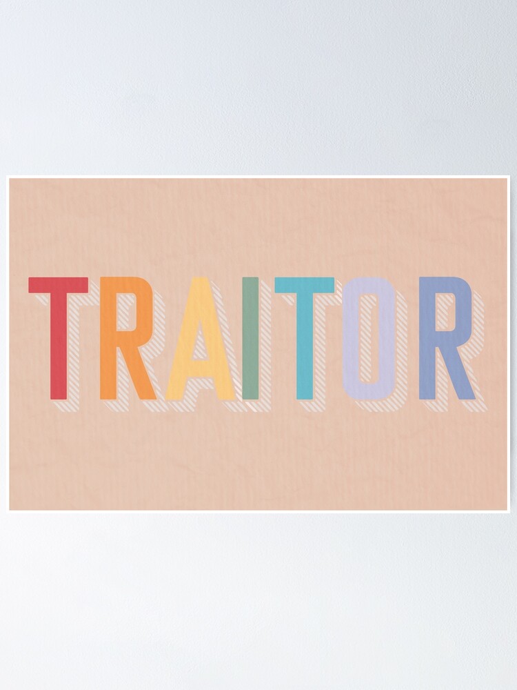 "Traitor - Leaving Card" Poster for Sale by ToruandMidori | Redbubble