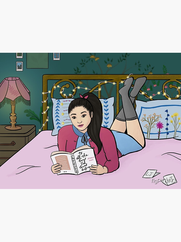 "Lara Jean reading TATBILB" Poster by figPYBFO | Redbubble