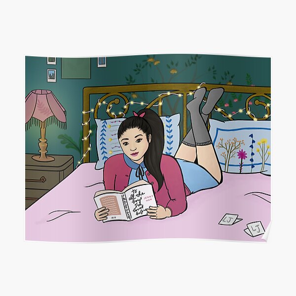 "Lara Jean reading TATBILB" Poster by figPYBFO | Redbubble