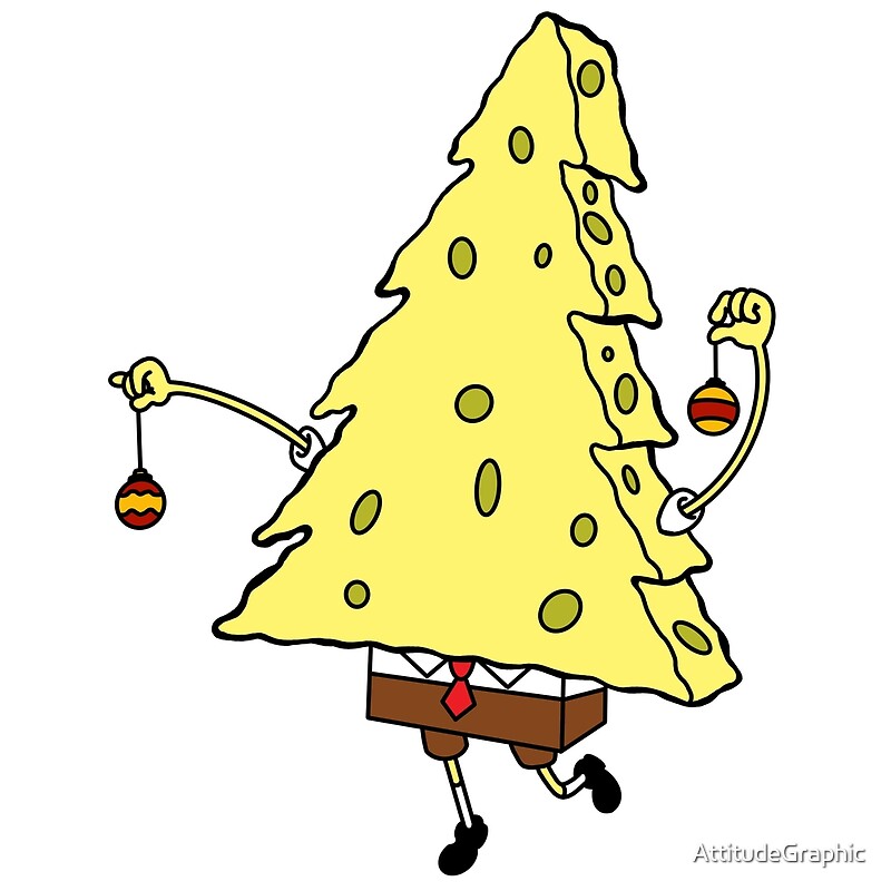 "Spongebob Christmas tree" by AttitudeGraphic | Redbubble