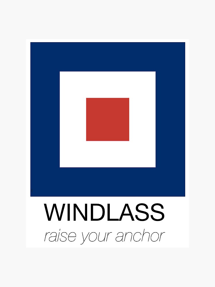 "Windlass Logo with text" Sticker for Sale by bri-chapman | Redbubble