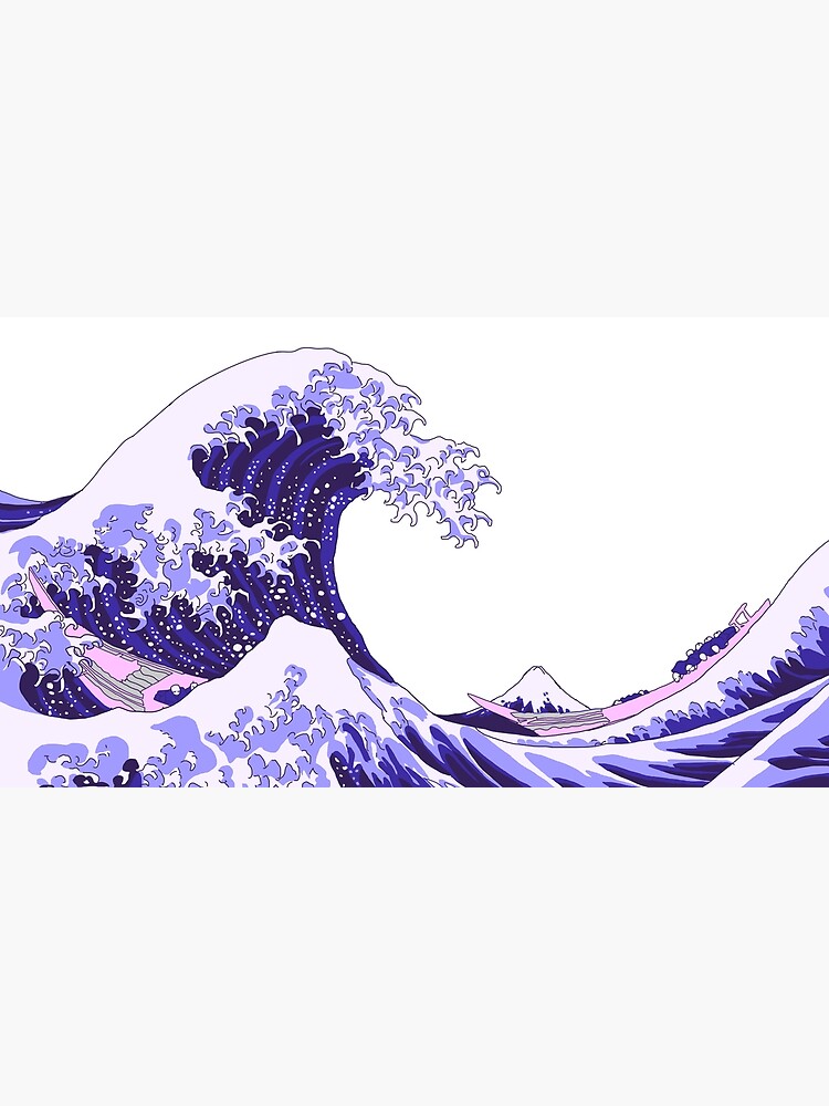 "The Great Wave off Kangawa but it's Purple" Poster by leadstoleashes ...