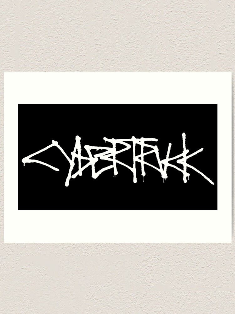 "tesla cybertruck logo white" Art Print for Sale by friedmilktea ...