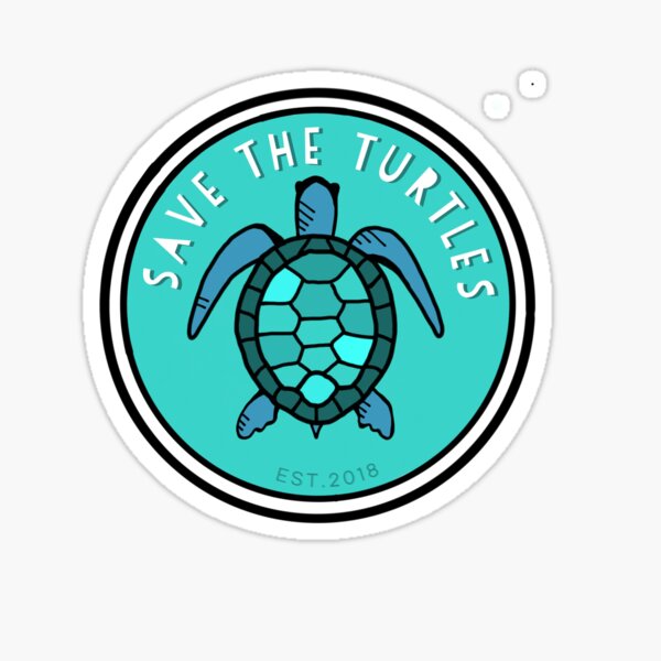 Save The Turtles Movement Stickers | Redbubble