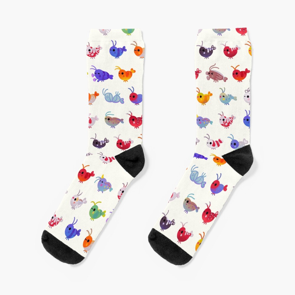 "Freshwater shrimp - name" Socks for Sale by pikaole | Redbubble