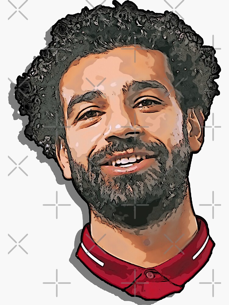 "MO SALAH" Sticker by m9homas | Redbubble