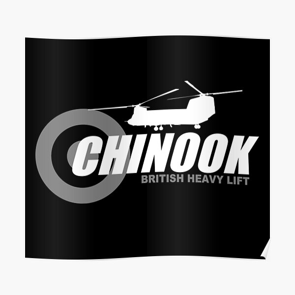 "RAF CH-47 Chinook" Poster for Sale by StrongVlad | Redbubble