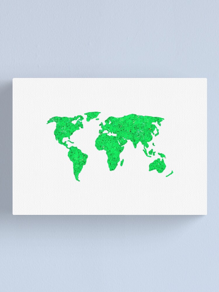 "Environment Concept World Map Illustration" Canvas Print by ...