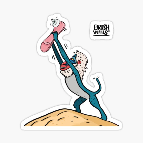 Pegatina «Satisfyer Rey León» de Brushwillis | Redbubble