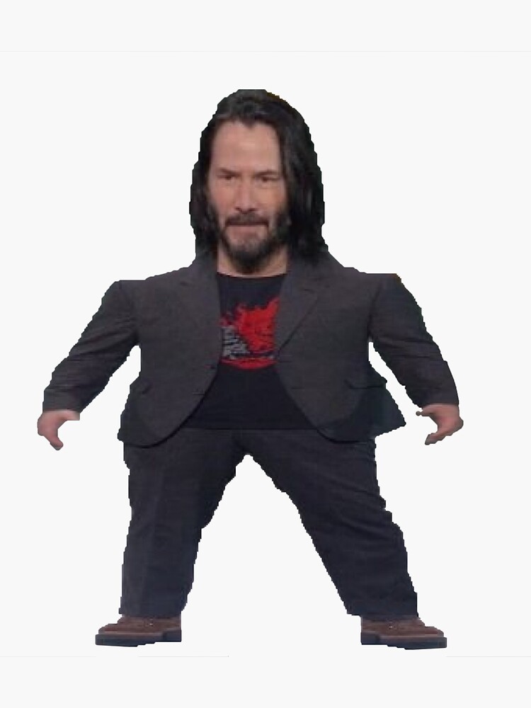 Pegatina «Mini Keanu Reeves Logo» de Robin- | Redbubble