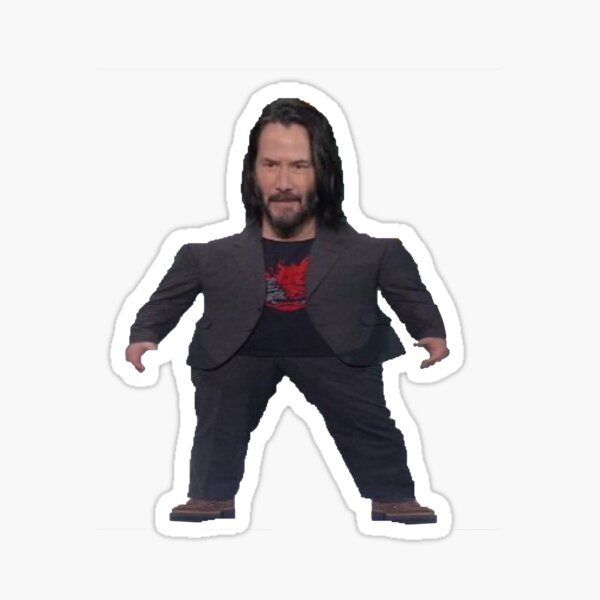 Pegatina «Mini Keanu Reeves Logo» de Robin- | Redbubble