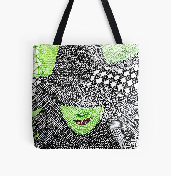 "wicked - elphaba" Tote Bag for Sale by rebecca-n-art | Redbubble