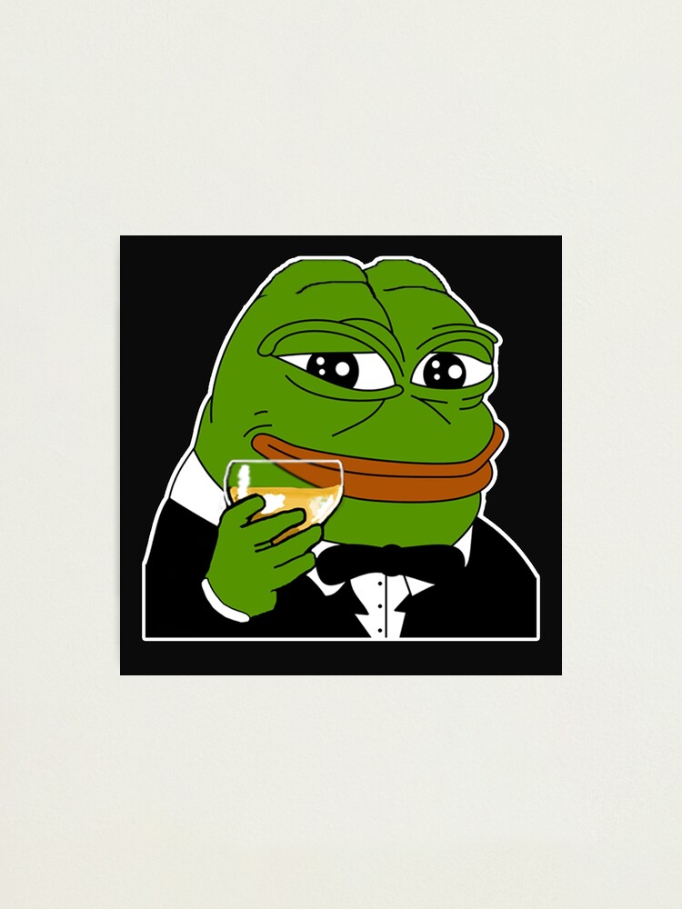 "Smug Pepe Gentleman" Photographic Print for Sale by Alyosha | Redbubble