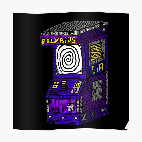 "polybius arcade game, spooky art." Poster by jjartanddrawing | Redbubble